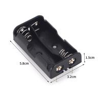 China OEM / ODM 2AA Battery Box Series Connection AA Batteries Holder With 2 PCB Pins for sale