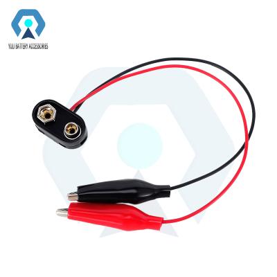 China T Type Battery Connector Lightweight With Alligator Clip 6 Inch / 15cm Wire Leads for sale