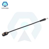 China I Type 9V Battery Connector Compact 9V Battery Snap With DC 5.5x2.1 Male Plug for sale