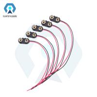 China I Style 9V Battery Connector OEM PP3 Battery Connector With 6 Inch Wire Leads ABS Housing for sale