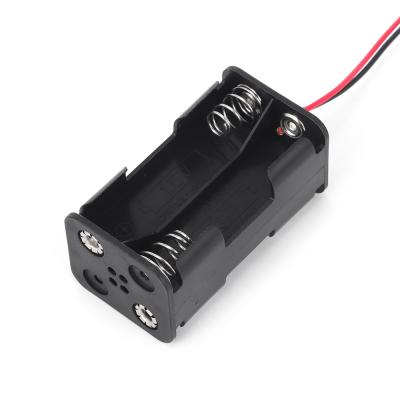 China Compact AA Battery Case PP 4AA Battery Box 3V With Wire Leads for sale