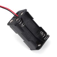 China Compact AA Battery Case PP 4AA Battery Box 3V With Wire Leads for sale