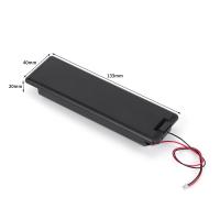 China Panel Mount 4 AA Battery Box 6V Battery Holder With Cover And Cable for sale