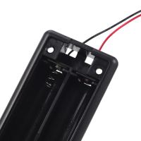 China Panel Mount 4 AA Battery Box 6V Battery Holder With Cover And Cable for sale