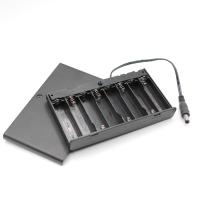 China 12V 8AA Battery Holder OEM / ODM 8 AA Battery Box With Cover , Switch And DC5521 for sale