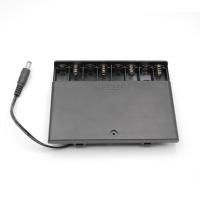 China 12V 8AA Battery Holder OEM / ODM 8 AA Battery Box With Cover , Switch And DC5521 for sale