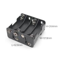 China Surface Mount 8 AA Battery Holder Impact Resistant 8 AA Battery Pack With Standard Snap Terminals for sale
