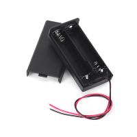 China ABS 2 AA Battery Holder 3V 2 AA Battery Box With Cover Switch And Wire 150mm for sale