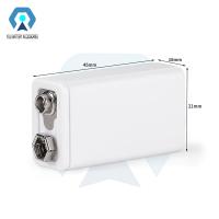 China White 9V Battery Casing Impact Resistant 9V Battery Enclosure OEM With Type C Charging Port for sale