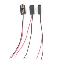 China Enclosed 9V Battery Connector Shielded PP3 9V Battery Connector With 6 Inch Cable for sale