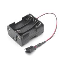China 9V DC Output 6XAA Battery Holder with JST SM 4P Connector and 15cm Wire Lead for sale