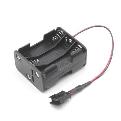 China 9V DC Output 6XAA Battery Holder with JST SM 4P Connector and 15cm Wire Lead for sale