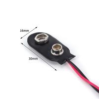 China Standard 9V PP3 Battery Connector Featuring 6 Inch 150mm Cable Length Designed for in Electronic Testing and Prototyping for sale