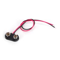 China 9V Battery Connector Featuring Brass Nickel Plated Contacts UL1007 AWG24 Wire Providing Durable and Electrical Connections for sale