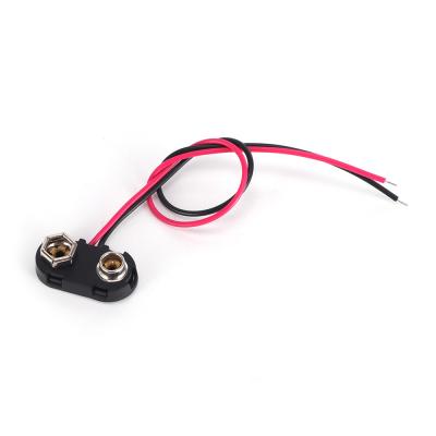 China 9V Battery Connector Featuring Brass Nickel Plated Contacts UL1007 AWG24 Wire Providing Durable and Electrical Connections for sale