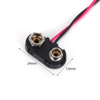 China Standard 9V Battery Connector Featuring UL Wire and Positive Negative Polarity Compatible with PP3 Battery Applications for sale