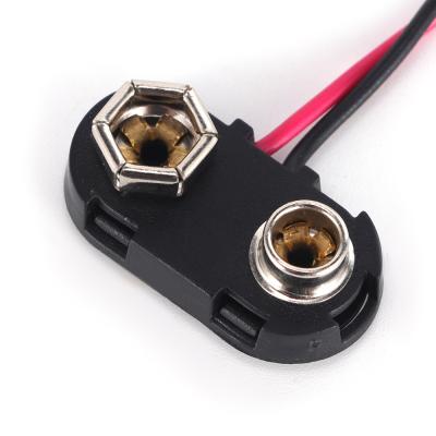 China Standard 9V Battery Connector Featuring UL Wire and Positive Negative Polarity Compatible with PP3 Battery Applications for sale