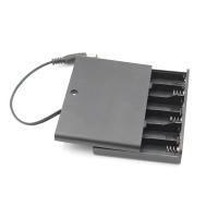 China Portable Devices 6AA Battery Holder Battery Size AA Power Storage Solution for Electronic Gadgets and Portable Equipment for sale