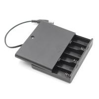 China Portable Devices 6AA Battery Holder Battery Size AA Power Storage Solution for Electronic Gadgets and Portable Equipment for sale