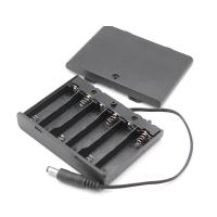 China Portable Devices 6AA Battery Holder Battery Size AA Power Storage Solution for Electronic Gadgets and Portable Equipment for sale