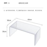 China Regular Size White Acrylic Catering Table Riser for Transparent Dining Desk in Stores for sale
