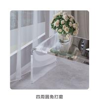China Regular Size White Acrylic Catering Table Riser for Transparent Dining Desk in Stores for sale