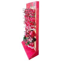 China Custom Logo Corrugated Cardboard Hook Display Stand for Retail Advertising for sale