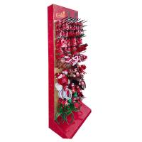 China Custom Logo Corrugated Cardboard Hook Display Stand for Retail Advertising for sale
