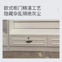 China Livingroom Furniture Modern PVC Shelving White Wood Slatwall Panel Champagne Wall Stand for sale