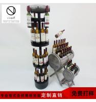 China Customized LED Wine Barrel Display Bottle with Temperature Display Eco-friendly Shelf for sale