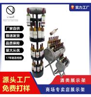China Customized LED Wine Barrel Display Bottle with Temperature Display Eco-friendly Shelf for sale