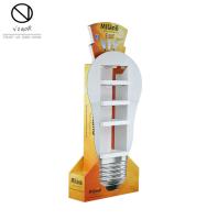 China Custom Cardboard Pop Floor Displays for Advertising Retail Shop Lamp Bulb Display for sale