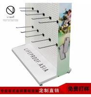 China Livingroom Furniture Metallic Cardboard Cell Phone Accessories Display Stand with Hook for sale