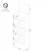 China Advertising Hat Display Cardboard Countertop for Retail Shops Presentation for sale