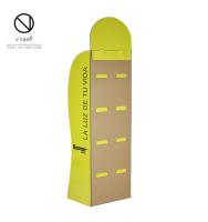China Cardboard Cosmetic Display Commercial Sectional Display Furniture with Folding Design for sale