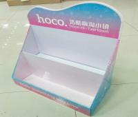 China Custom Logo POS Shelving Cardboard Shelves for Small Box Packaging Retail Display for sale