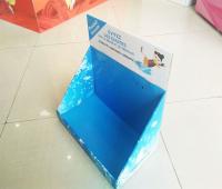 China Custom Logo POS Shelving Cardboard Shelves for Small Box Packaging Retail Display for sale