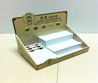 China Custom Logo POS Shelving Cardboard Shelves for Small Box Packaging Retail Display for sale