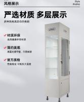 China Retail Shops Essential Aluminum Glass Display with LED Light and Anti Theft Function for sale