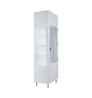 China Retail Shops Essential Aluminum Glass Display with LED Light and Anti Theft Function for sale