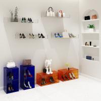China Supermarket High Grade Cold-rolled Sheet Acrylic Floating Shelves for Cosmetic Stores for sale