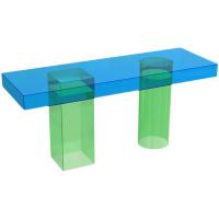 China Clear Acrylic Tube Beads in 24 Color Set for Displaying Wiper Display Rack in Supermarket for sale
