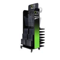 China Good Stand Acrylic Candy Display Rack with Wheels Eco-friendly and Custom Logo Design for sale