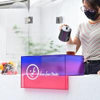 China Custom Acrylic Parts Colorful Desktop Table Logo Sign for Customized Store Display for sale