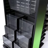 China Good Stand Acrylic Candy Display Rack with Wheels Eco-friendly and Custom Logo Design for sale