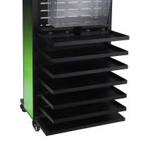 China Good Stand Acrylic Candy Display Rack with Wheels Eco-friendly and Custom Logo Design for sale