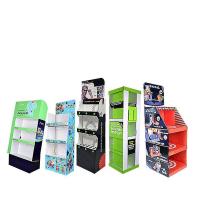 China Custom Logo Biodegradable Cardboard Paper Shelving for Point of Purchase Displays for sale