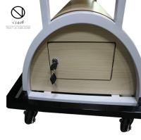 China Eco-friendly Bread Display Rack with Storage and Custom Logo on Wheels for sale