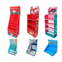 China Custom Logo Commercial Sectional Display Furniture Cardboard Counter Top Display Stands for sale