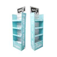 China Retail Racks Commercial Sectional Display Furniture with Custom Print Corrugated Stand for sale